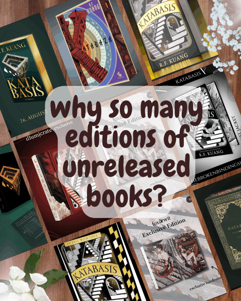 Why so many editions of unreleased books? - April's Shelf